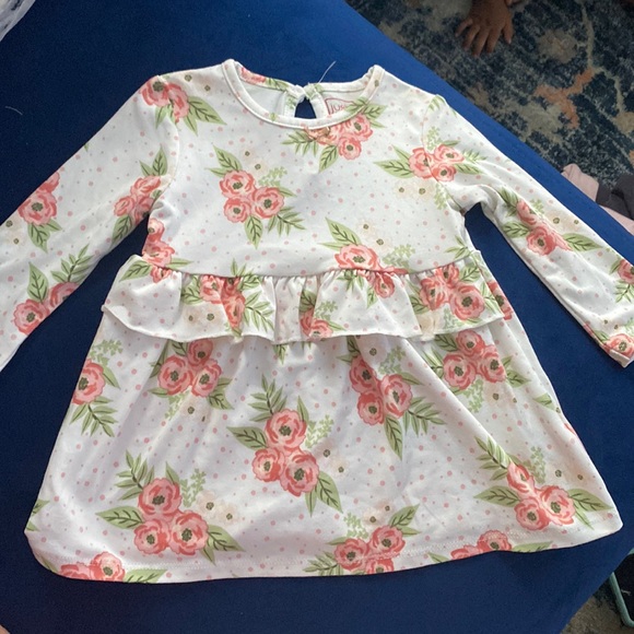 Dresses | 12 Months Old Girl Dress With Ruffle Floral | Poshmark